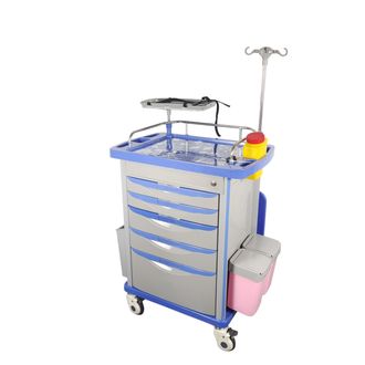 Generic Notwagen mit 5 Schubladen Mobile Notfall Trolley Crash Car