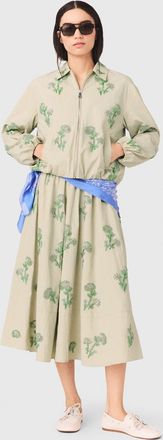 Maje Bestickter Funktionsbomber - Beige - Maje