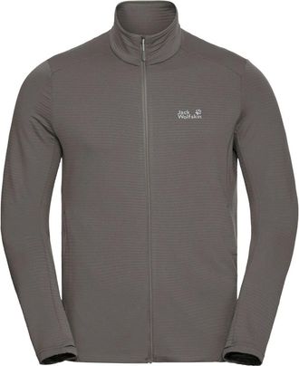 Jack Wolfskin Homme, Sport, Gris, Taille: M Litestride FZ Jacket