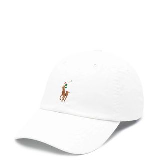 Polo Ralph Lauren Homme, Accessoires, Blanc, Taille: ONE Size Casquette de baseball authentique