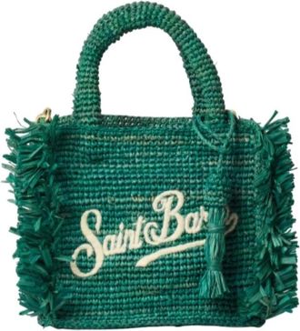 MC2 Saint Barth Femme, Sacs, Vert, Taille: ONE Size Mini Sac en Raphia