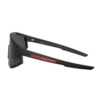 Prada 0PS04WS-DG006F39 Tinted Lens Shield Sunglasses - Black