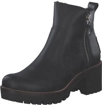 Panama Jack Femme Bottes Pauline Igloo Trav, Dame Bottines,Bottillons,Fermeture &eacute;clair,Bottes,Demi-Botte,Bootie,Noir (Schwarz / B2),41 EU / 8 UK