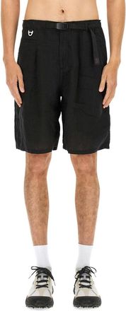 Undercover Linen Bermuda Shorts - Black