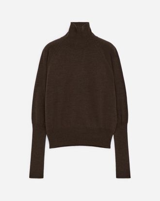 Arket Rollkragenpullover Aus Merinowolle -Braun