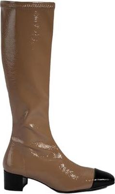 Desa Bottes Hautes pour Femme - Tige en Textile, Talon Bloc, Bout carr&eacute;, &agrave; Enfiler | Multicolore - 38