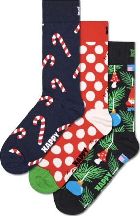 Happy Socks 3er-Pack X-Mas Strumpfsocken Geschenkset - - Underwear - unisex - Mehrfarbig - M
