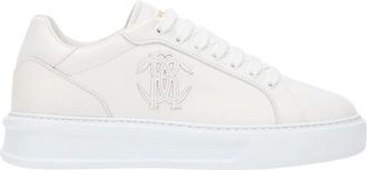 Roberto Cavalli Femme, Chaussures, Blanc, Taille: 39 EU Baskets Monogram RC