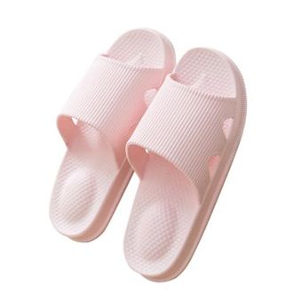 Valiclud Pantoufles de Bain Antidérapantes pour Femmes Sandales DIntérieur Légères en PVC Rose Taille 40-41 Massage Plantaire Confort Respirant pour Salle de B
