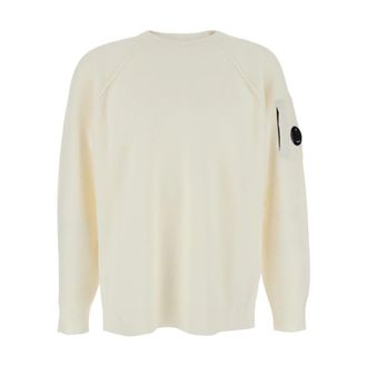 C.P. Company Rundhalspullover - - Knitwear - Herren - Wei&szlig; - XL