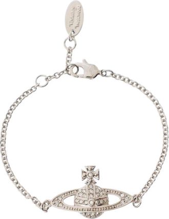 Vivienne Westwood Femme, Accessoires, Gris, Taille: ONE Size Mini Bas Relief Chain Bracelet