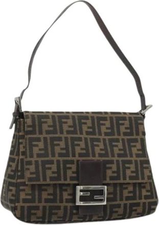 Fendi Pre-owned Toile sacs-fendi - Femme - Pre-owned - Brun - Taille: ONE Size