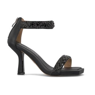 Alma En Pena Doppelriemen-Sandale mit Schmuckeffekt - - Shoes - Damen - Schwarzk - 37 EU