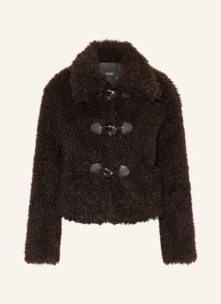 Maje Teddyfell-Jacke braun