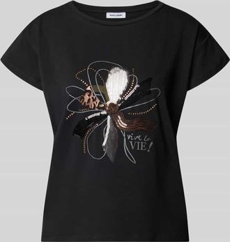 More & More Regular Fit T-Shirt aus Baumwoll-Modal-Mix