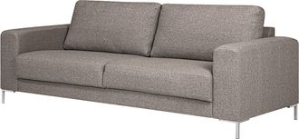 Fredriks home24 Sofa Summer 3-Sitzer Grau Strukturstoff Gesa 221 x 82 x 90cm Modern