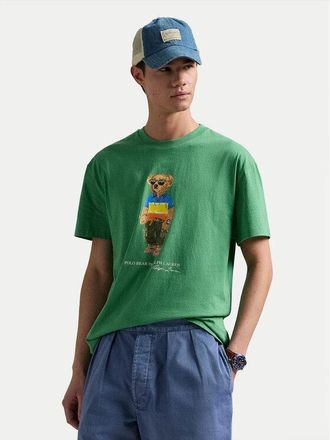 Polo Ralph Lauren T-Shirt 710973138001 Gr&uuml;n Custom Slim Fit