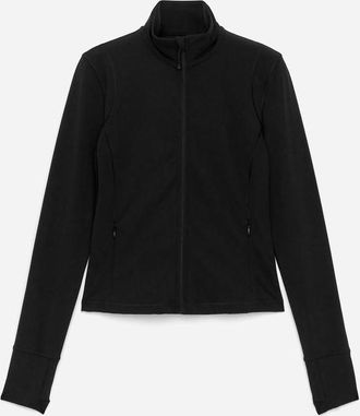Arket Weiche Stretch-Jacke Mit Rei&szlig;verschluss -Schwarz