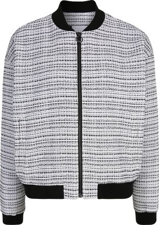 Tamaris Damen Struckturierte Bomber Jacke ATLANTIS Weiß 42