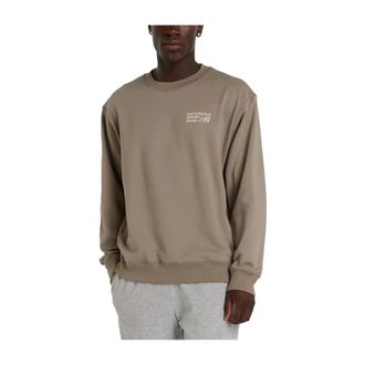 New Balance Athletics Premium Logo Crew - - Sport - Herren - Braun - S