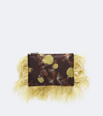 La DoubleJ Pochette Devon en jacquard &agrave; plumes