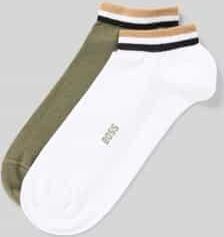 HUGO BOSS Sneaker-Socken aus Baumwoll-Mix im 2er-Pack