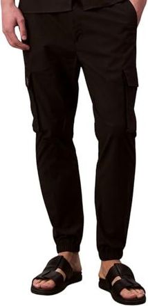 Calvin Klein Pantalon Cargo Homme Elastic Ripstop Skinny Fit, Noir (Black), L