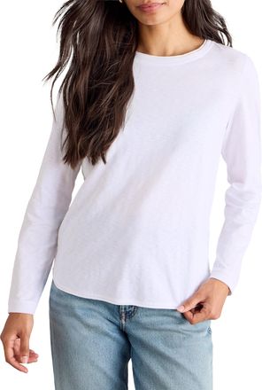 White Stuff Damen-Langarmshirt Clara - Must-Have f&uuml;r die Freizeit - Strahlendes Wei&szlig; - Gr&ouml;&szlig;e 38