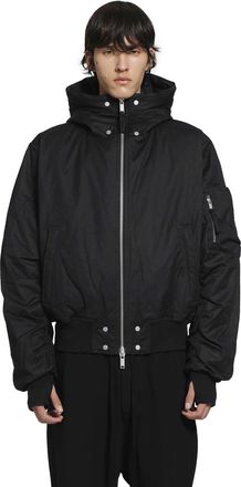 Thom Krom Hooded Cotton Bomber Jacket