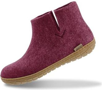 Glerups dk Modell GR Mixte Adulte Pantoufles en Feutre,Chaussons, Rose (Cranberry),42 EU