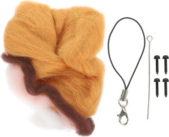 TOPBATHY DIY Filzset Corgi Wollfilz Bastelset f&uuml;r Anf&auml;nger Hochwertiges Wollfilzmaterial Farbintensiv und Langlebig f&uuml;r Handgemachte Tierfilzprojekte und Kreat