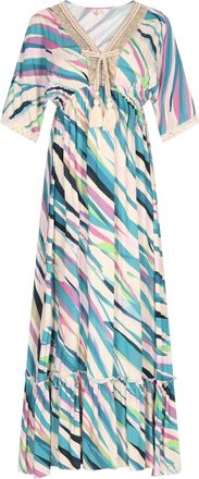 Izia Kleid Damen Gr&uuml;n Mehrfarbig