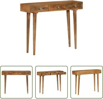 vidaXL vidaXL Massiver Konsolentisch - Konsolentisch Mangoholz Massiv 102 x 30 x 79 cm