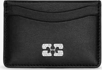 Ganni Porte-cartes noir Bou - Pour Femme