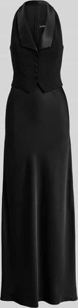 Lauren Ralph Lauren Abendkleid mit Satinrevers