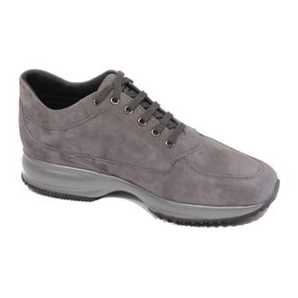 Hogan Graue Suede Interactive Stud Schuhe - - Shoes - Damen - Grau - 43 EU