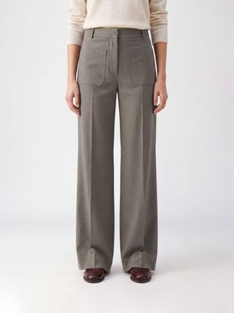 Victoria Beckham Pantalon de tailleur large Alina en m&eacute;lange de laine