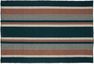 Atmosphera Atmosphera - Tapis Cannel&eacute; Le Collectionneur 120x170cm Bleu Canard