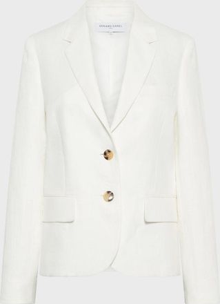 Gerard Darel Veste de tailleur en lin - TERYA - Ecru