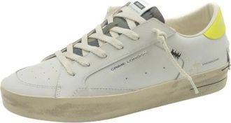 Crime London Homme, Chaussures, Blanc, Taille: 41 EU Baskets Deluxe SK8 Homme Ss25