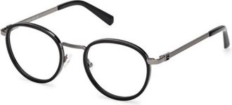 Guess Homme, Accessoires, Noir, Taille: 49 MM Round Optical Frame
