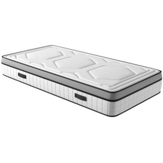 Usinestreet Matelas SPRING mousse &agrave; m&eacute;moire de forme + Ressorts ensach&eacute;s - &eacute;paisseur 30cm - 90x190cm