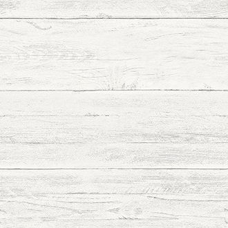 NuWallpaper Shiplap Tapete abziehen und aufkleben, Vinyl, weiß, 52.1 x 548.6 cm
