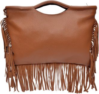 Isabella Rhea Braun Rindsledertasche