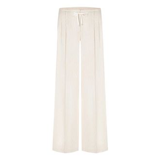 Cambio Femme, Pantalons, Blanc, Taille: 38 FR Addison Wide Pantalons