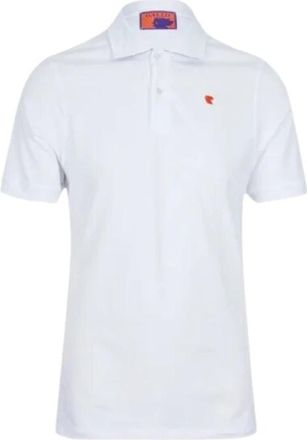Gallo Gallo - Polo en coton avec sous-col multicolore - Homme - Tops - Blanc - Taille: XL