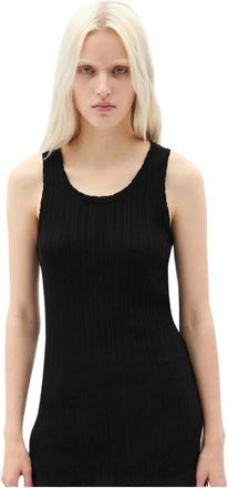 Ann Demeulemeester Femme, Tops, Noir, Taille: 38 FR Mara Cropped Tank