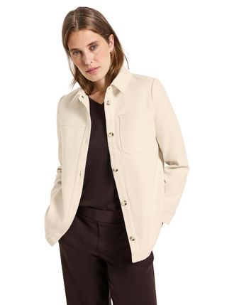 Street One Damen 2108578 Overshirt In Wolloptik, Pastel Sand, 36