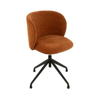 Paris Prix Paris Prix - Chaise Pivotante Design Gena 56cm Rouille