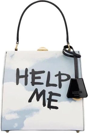 Moschino Femme, Sacs, Bleu, Taille: ONE Size Archive Clouds Handbag